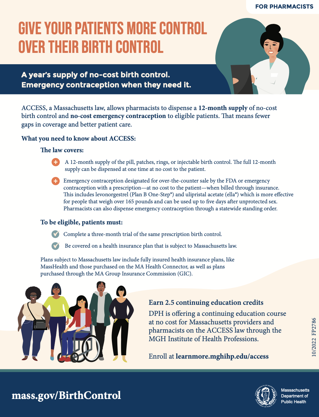 ACCESS – Overview for Pharmacists: Massachusetts Health Promotion ...