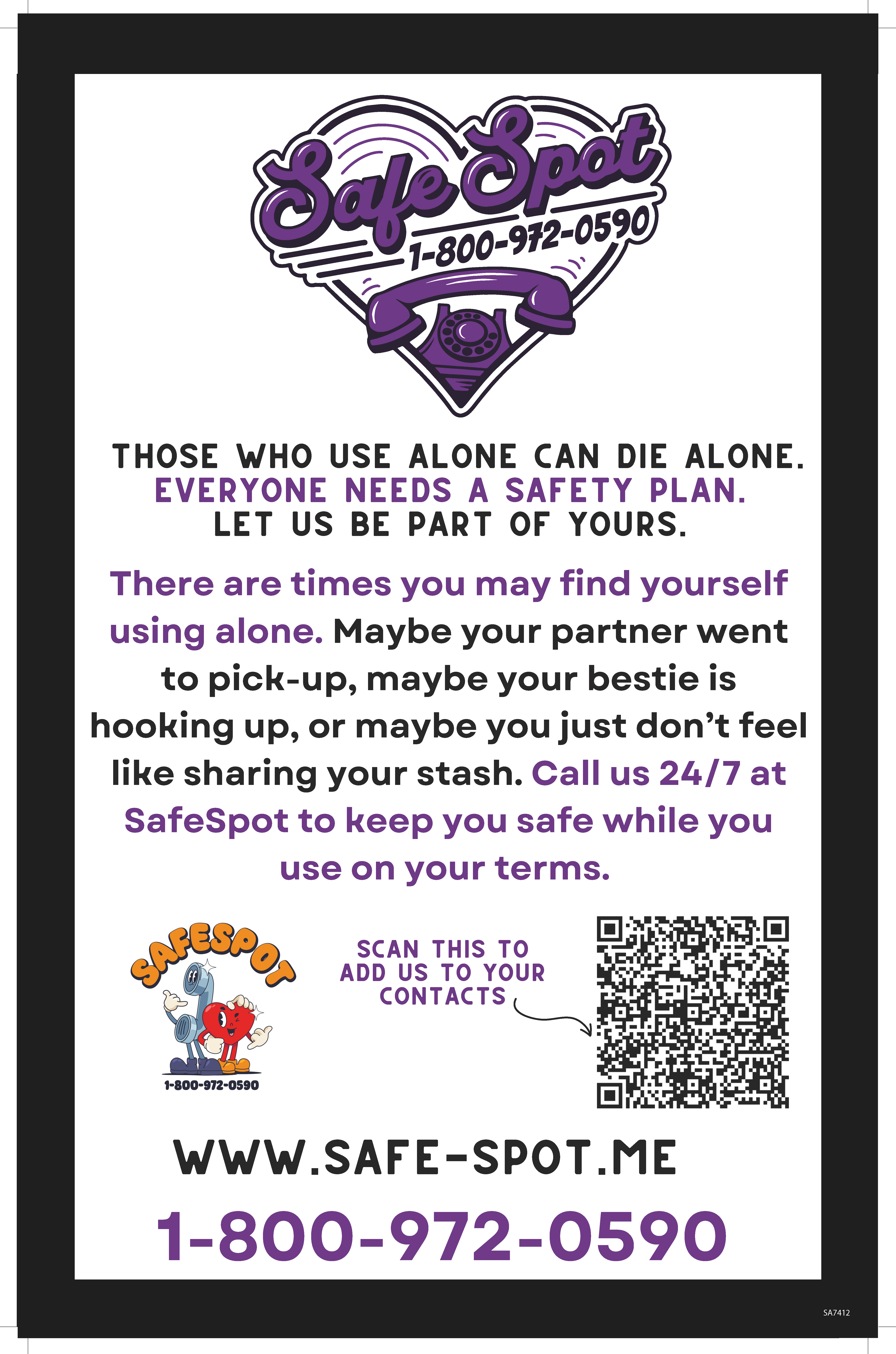 Safe Spot Poster - English: Massachusetts Health Promotion Clearinghouse