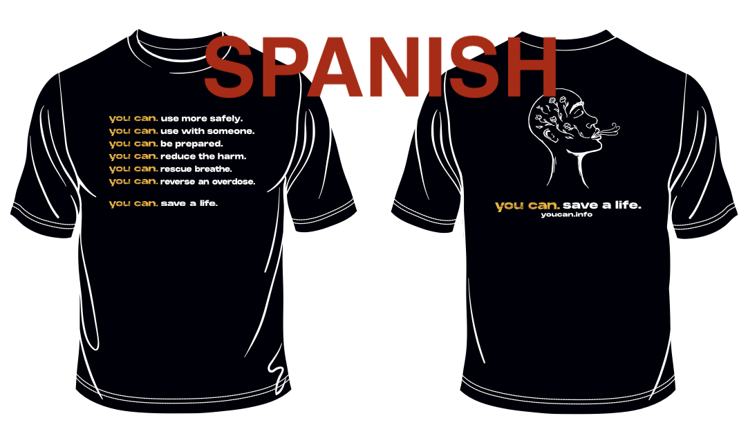 You Can Black T-Shirt in Spanish: Massachusetts Health Promotion ...