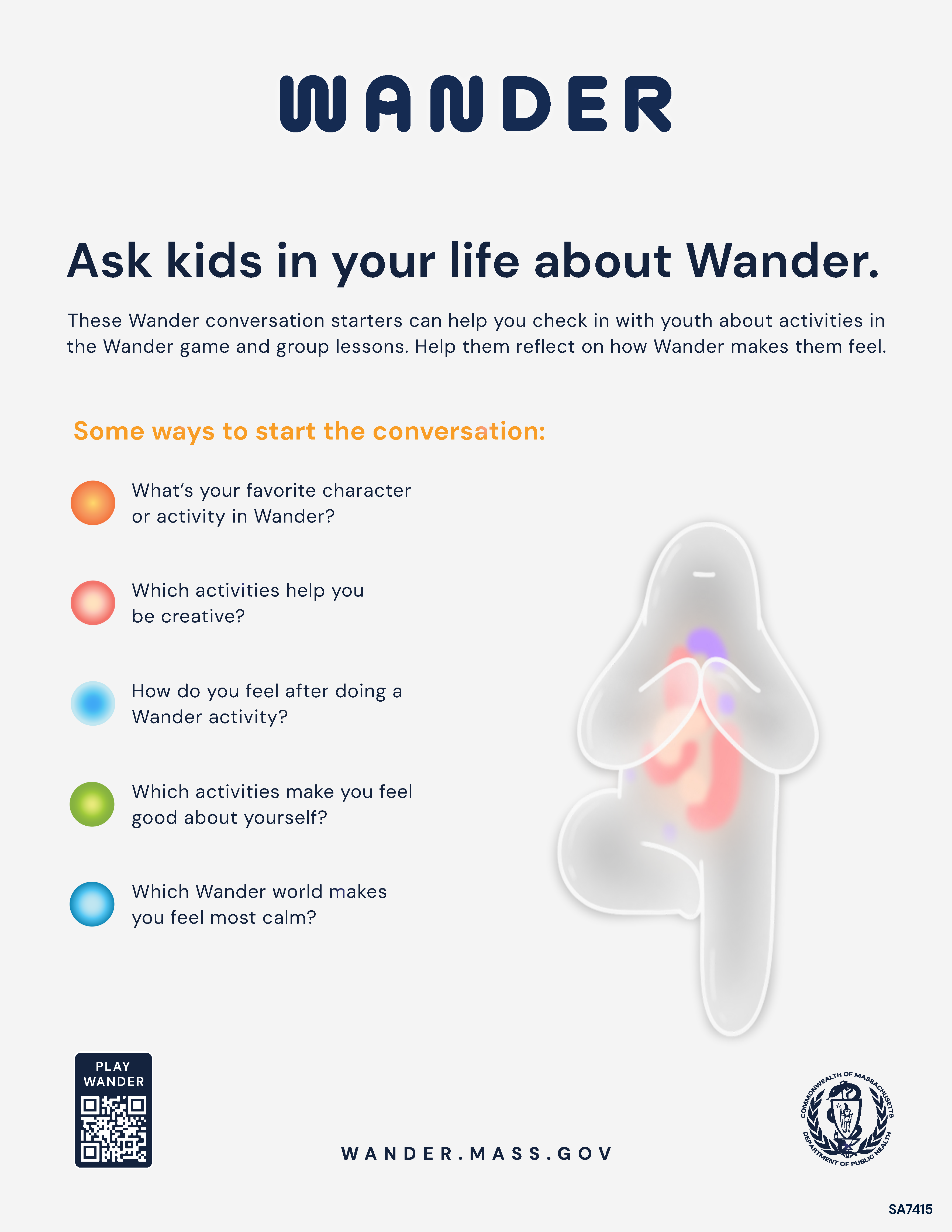 Wander Conversation Starters for Youth - Print Version: Massachusetts ...