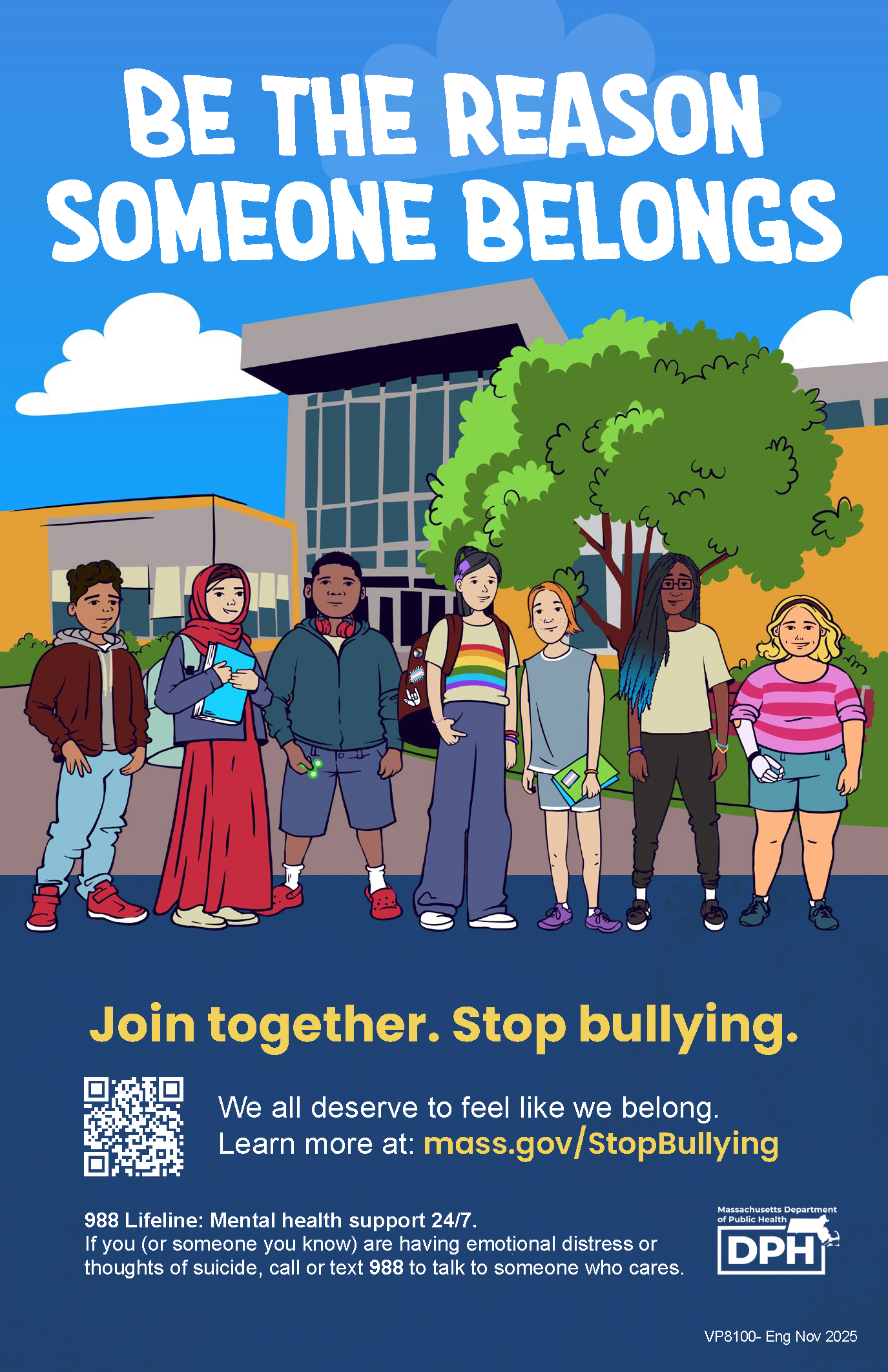 Be the Reason Someone Belongs Anti-Bullying Poster - Multiple Languages ...